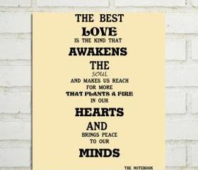 Engagement, Anniversary Or Wedding Gift Idea- The Notebook Quote on Luulla